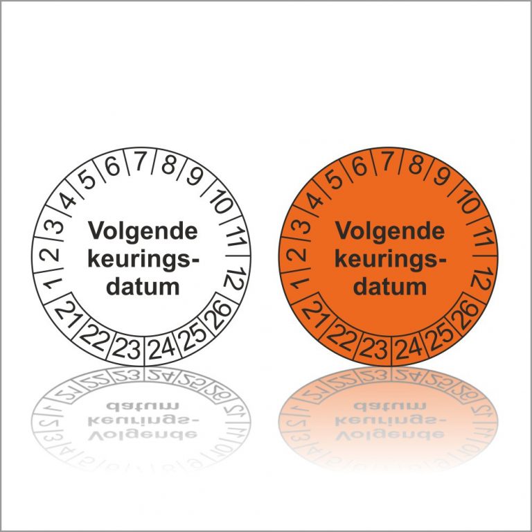 Keuringssticker volgende keuringsdatum - MeerStickers.nl
