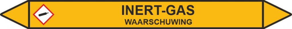 Leidingstickers Leidingmarkering Inert gas (Gassen) - MeerStickers.nl