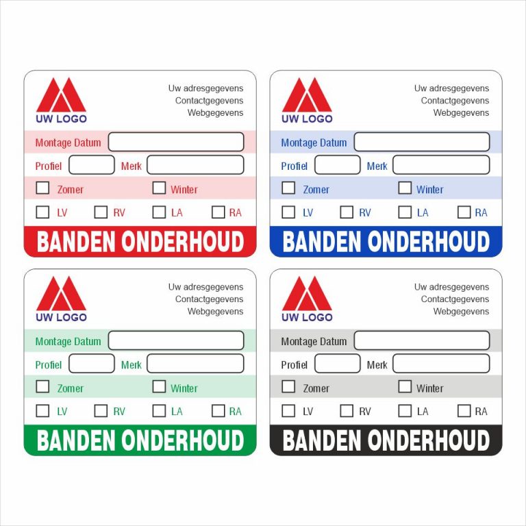 Onderhoud stickers banden onderhoud - MeerStickers.nl