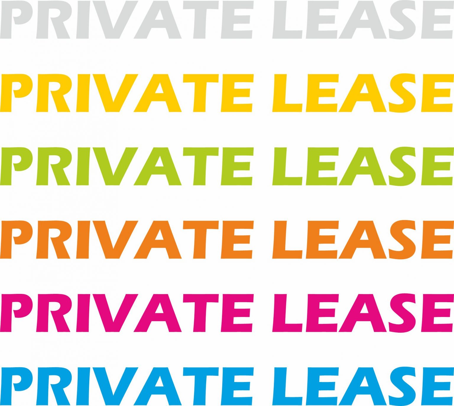 Autoraam stickers private lease - MeerStickers.nl