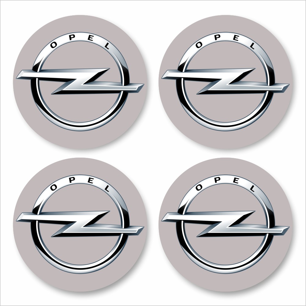 Wielnaaf stickers Opel Silver metallic - MeerStickers.nl